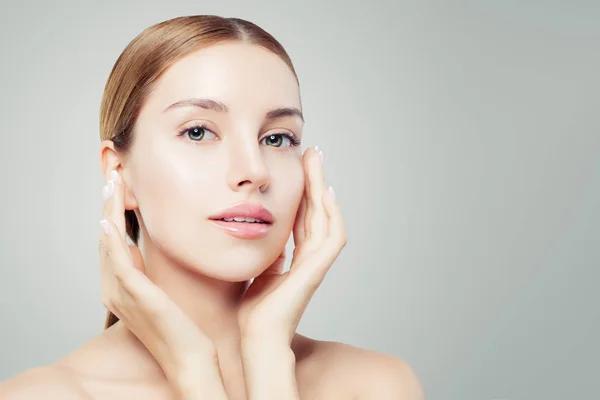 Young Perfect Female Face Perfect Girl Healthy Skin Facial Treatment