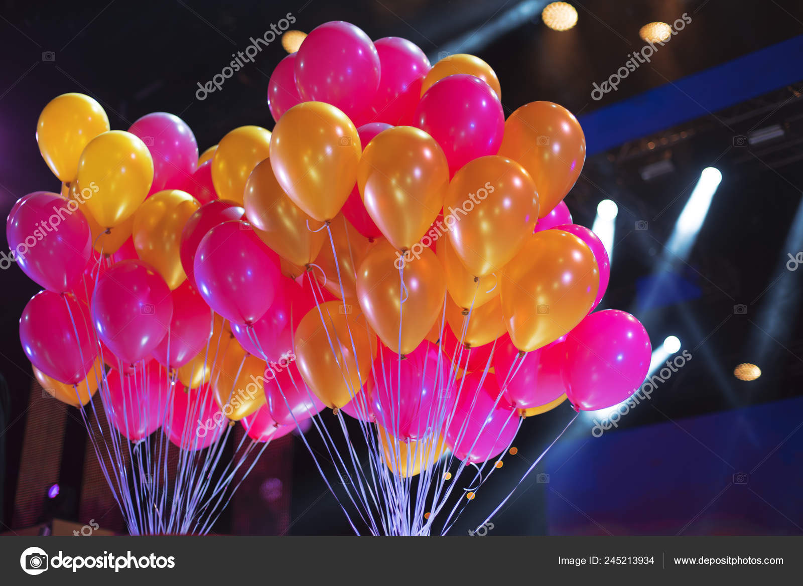 Balloons Stage Concert — Stock Photo © Lindrik #245213934
