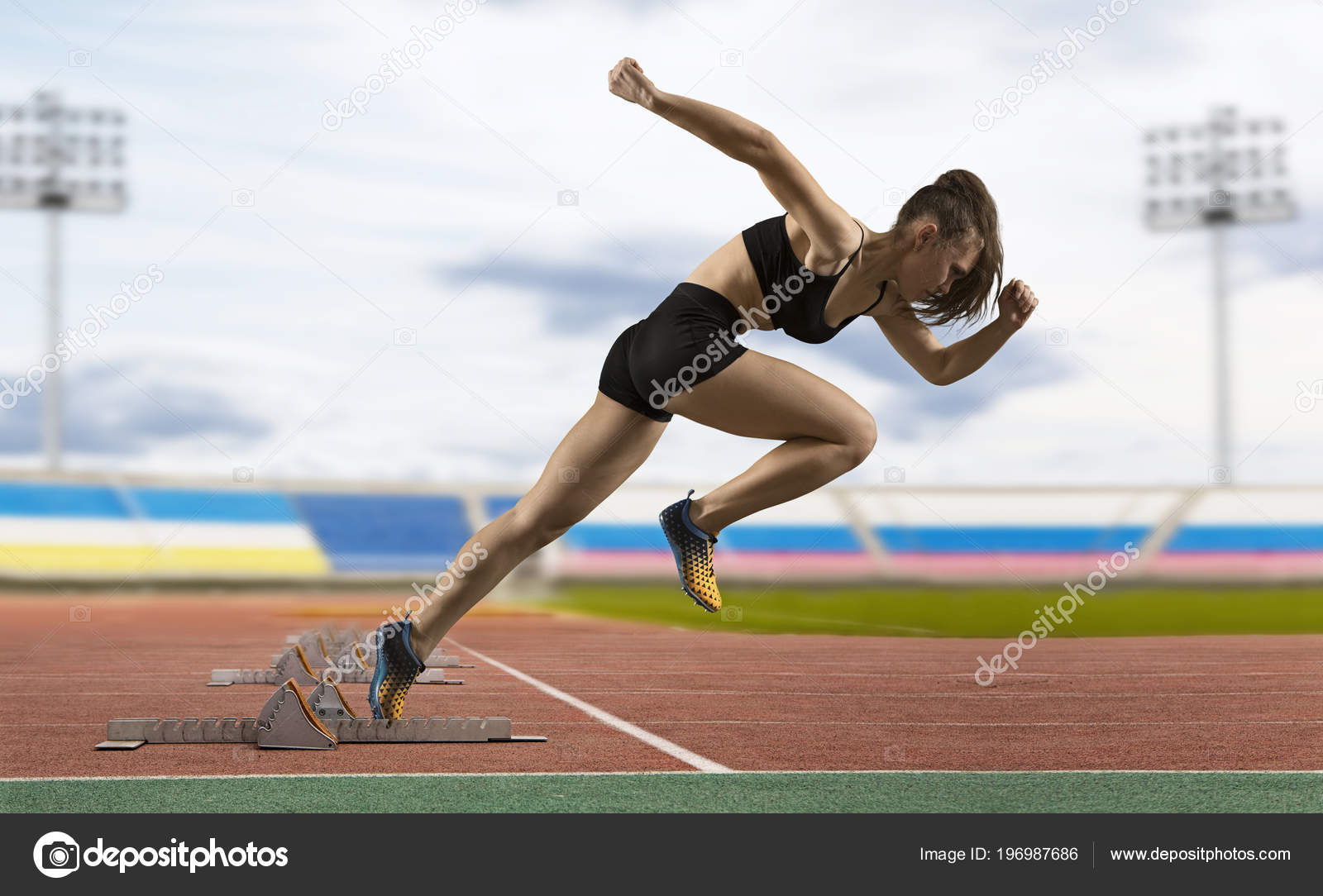 Sprinter Blocks Silhouette