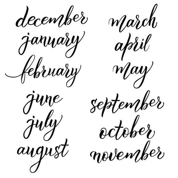 Months lettering Stock Photos, Royalty Free Months lettering Images ...