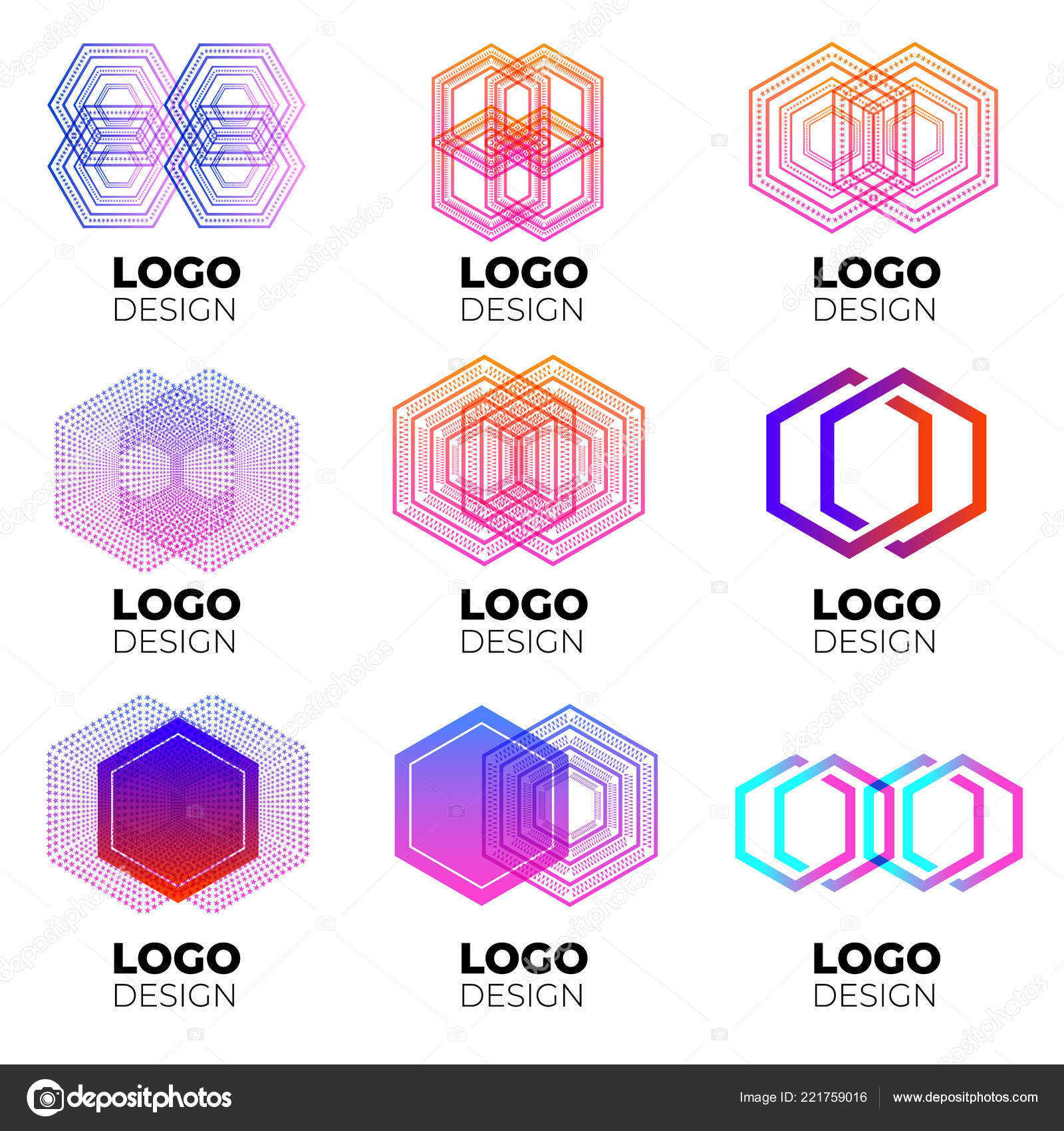 Vector logo design elements set Stock Vector Image by ©kynata #221759016