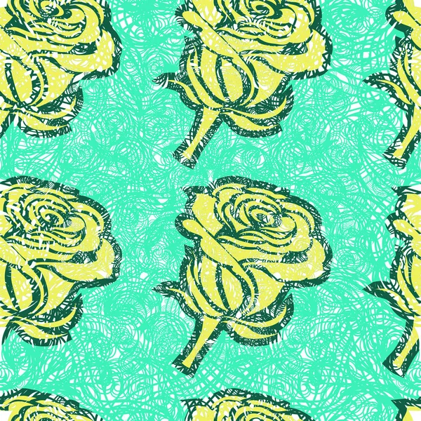 Seamless beige grunge rose pattern Stock Vector Image by ©kynata #1637578