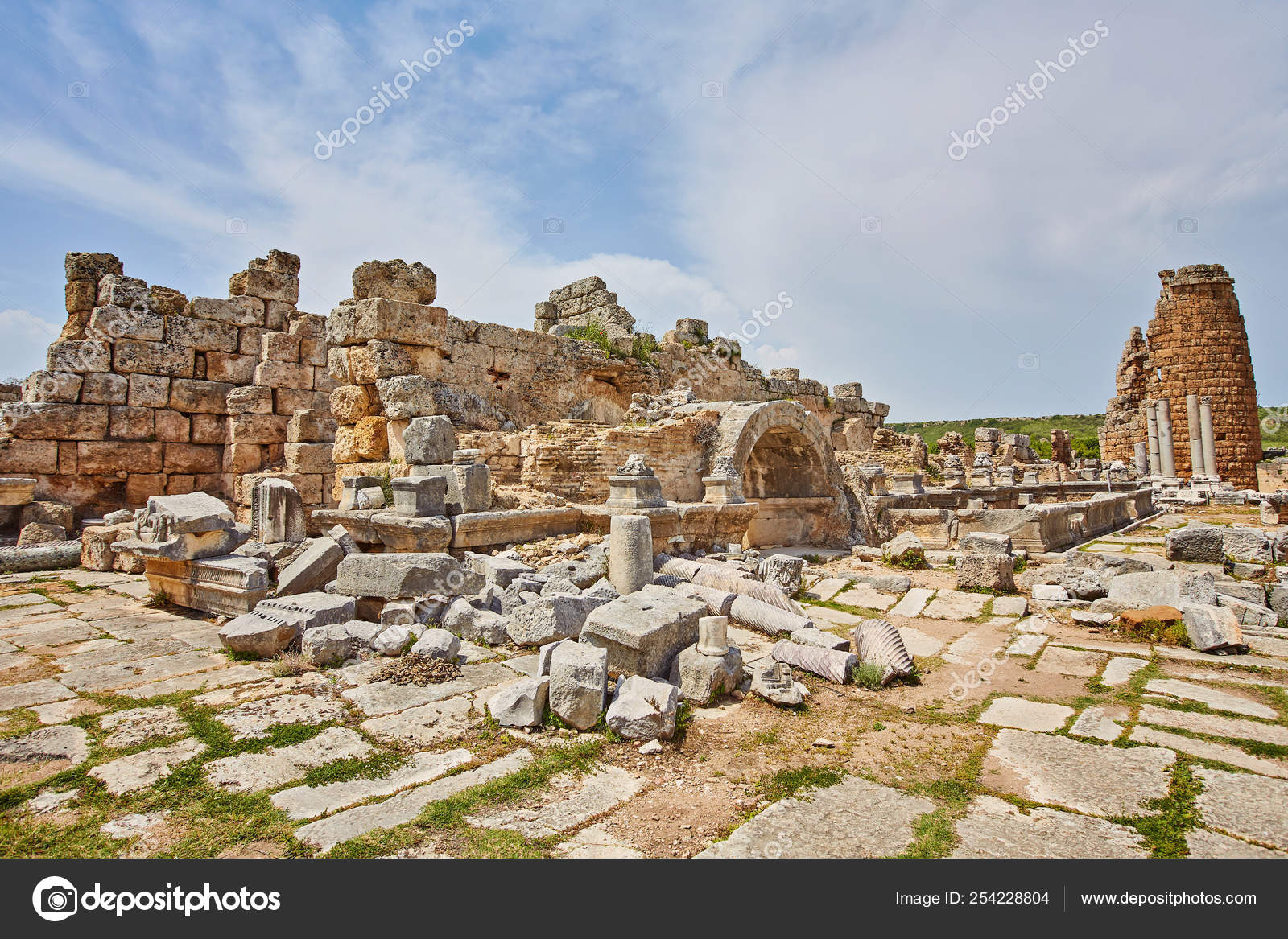 Ruins Ancient City Patara Turkey — Stock Photo © saharrr #254228804