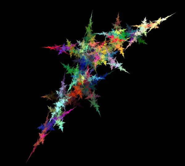 Green flame clover symbol of a St Patrick day on dark background ...