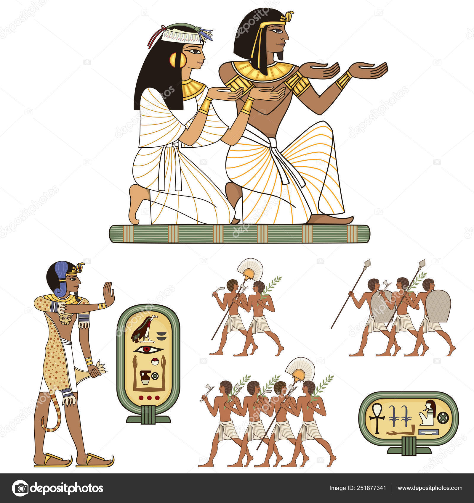 Egyptian Hieroglyph Symbol Ancient Culture Sing Design Element Pharaohs