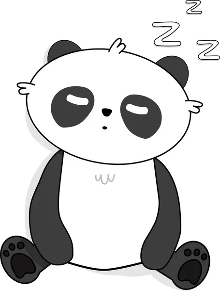 Panda dormilón imágenes de stock de arte vectorial | Depositphotos