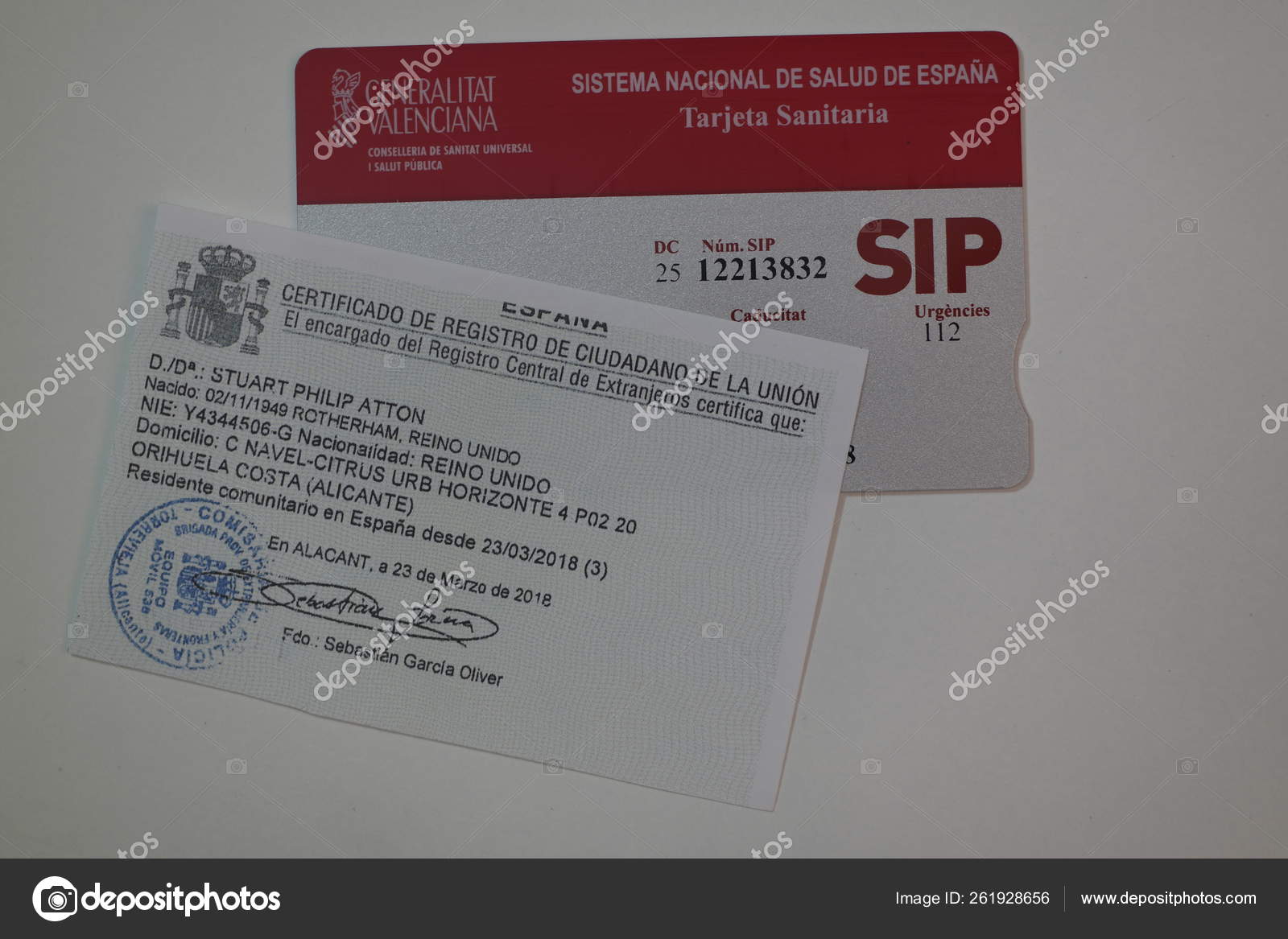 SIP Card and Residencia – Stock Editorial Photo © stuart49 #261928656
