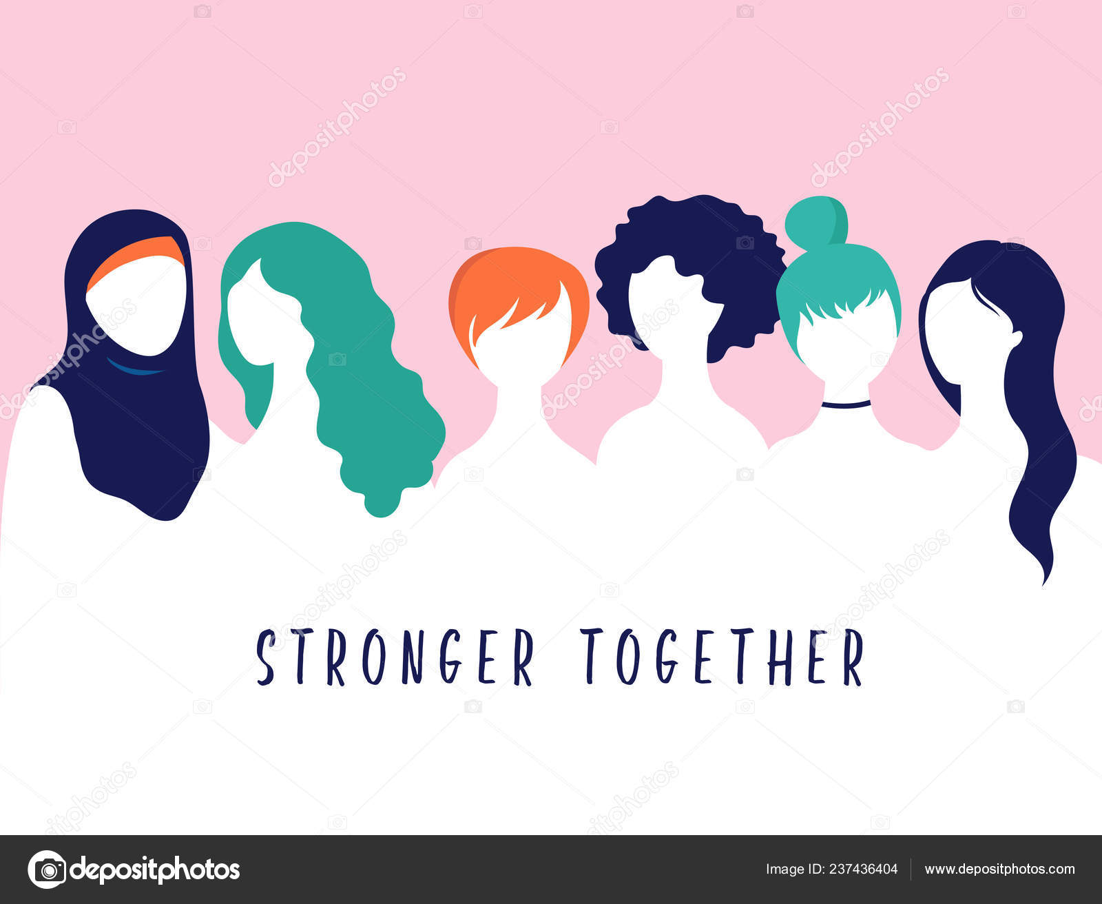 International Women s Day. Vector illustration, card, poster, flyer and ...