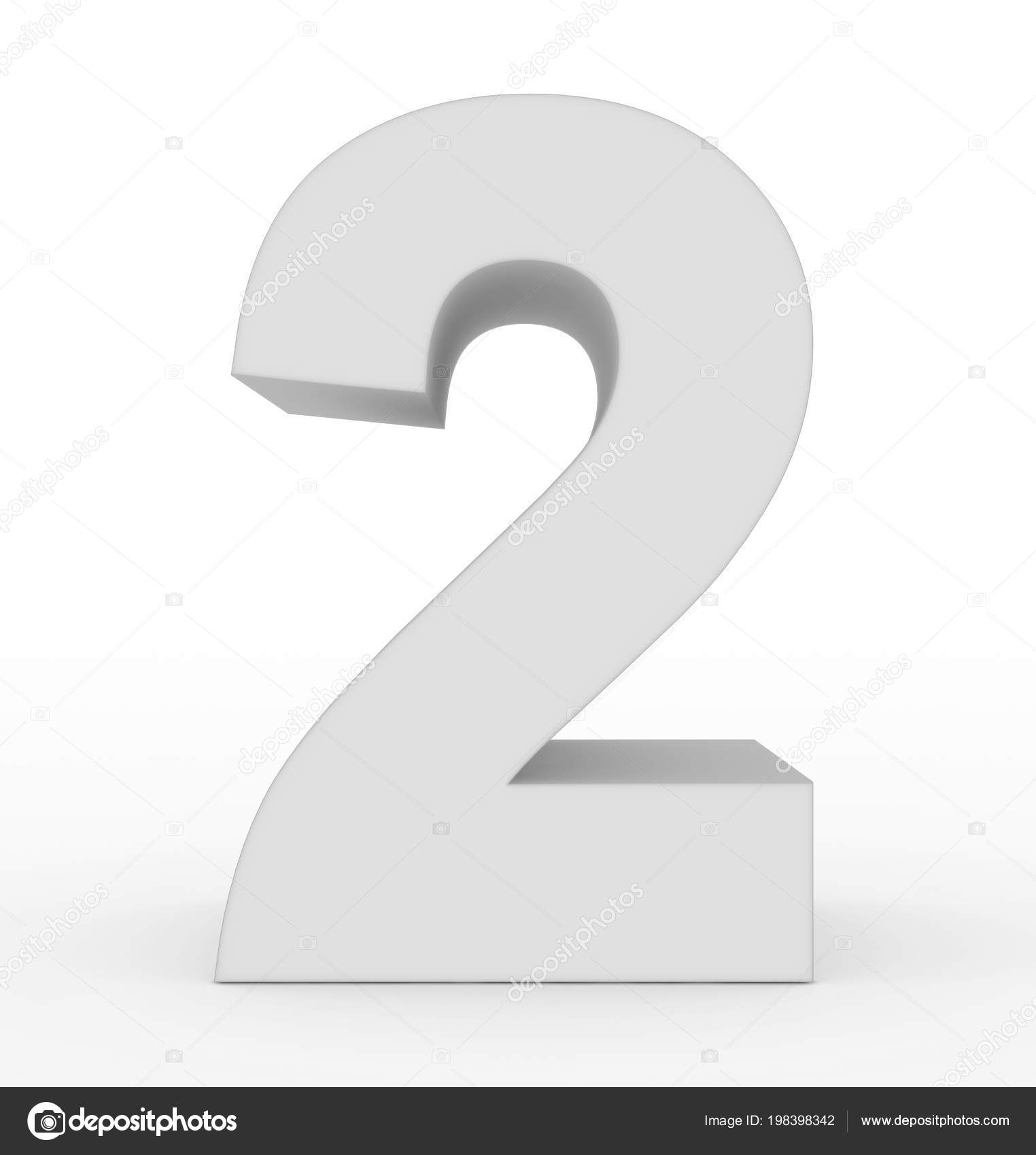 Number Clean White Isolated White Rendering — Stock Photo © 3dvlaa ...