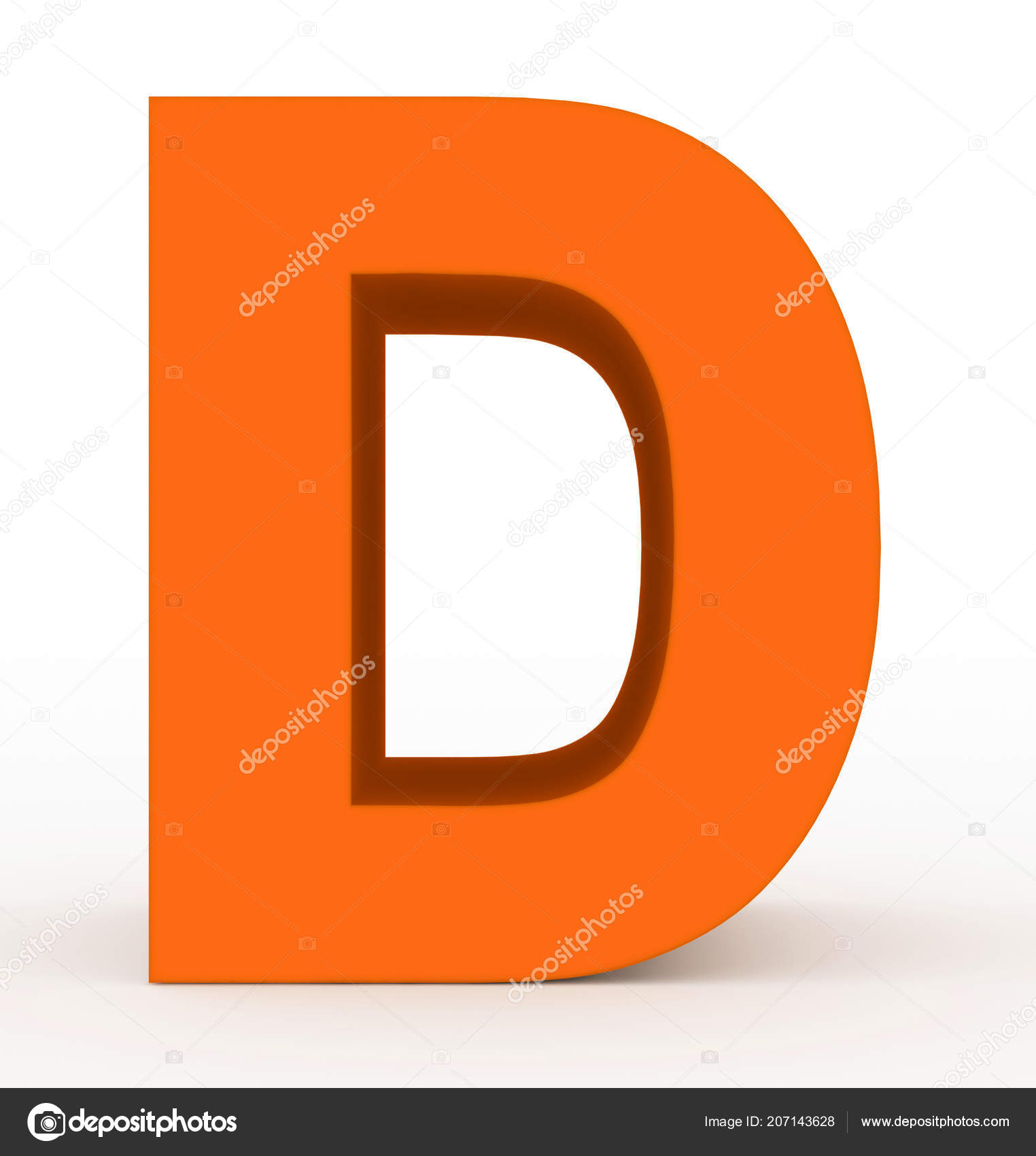 Letter Clean Orange Isolated White Rendering — Stock Photo © 3dvlaa ...