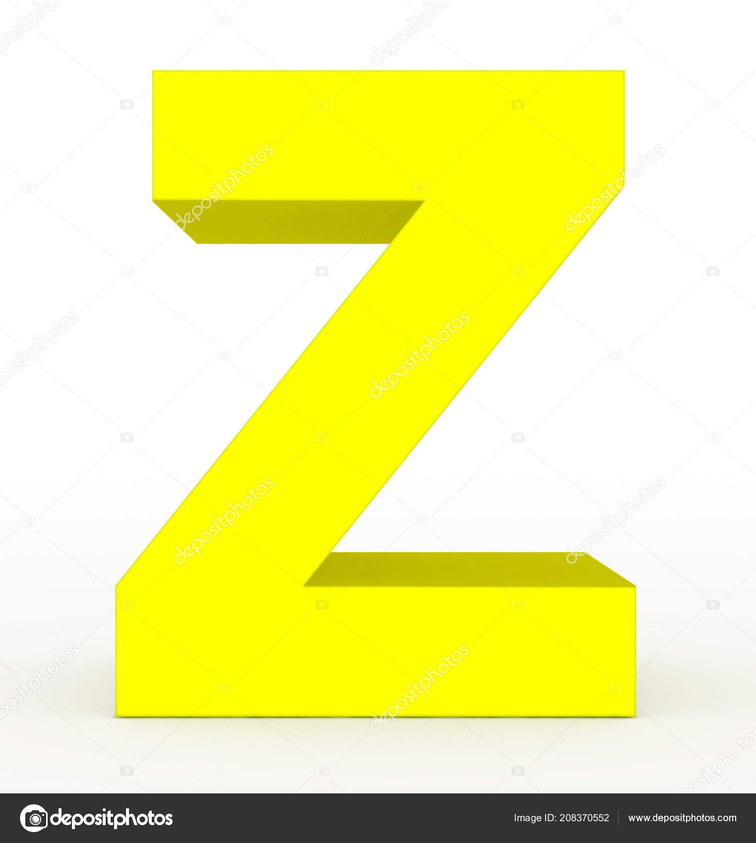 Letter Yellow Isolated White Rendering Stock Photo by ©3dvlaa 208370552