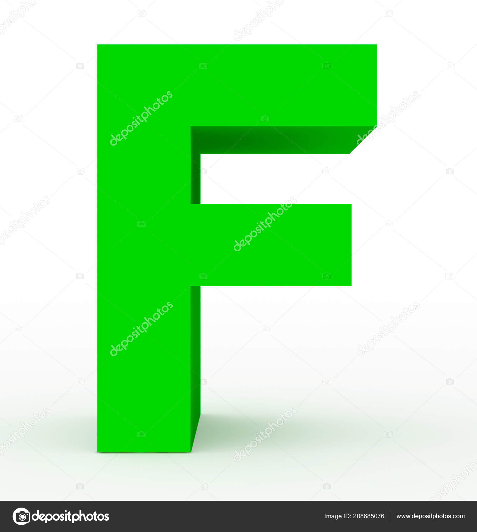 Letter Clean Green Isolated White Rendering — Stock Photo © 3dvlaa ...