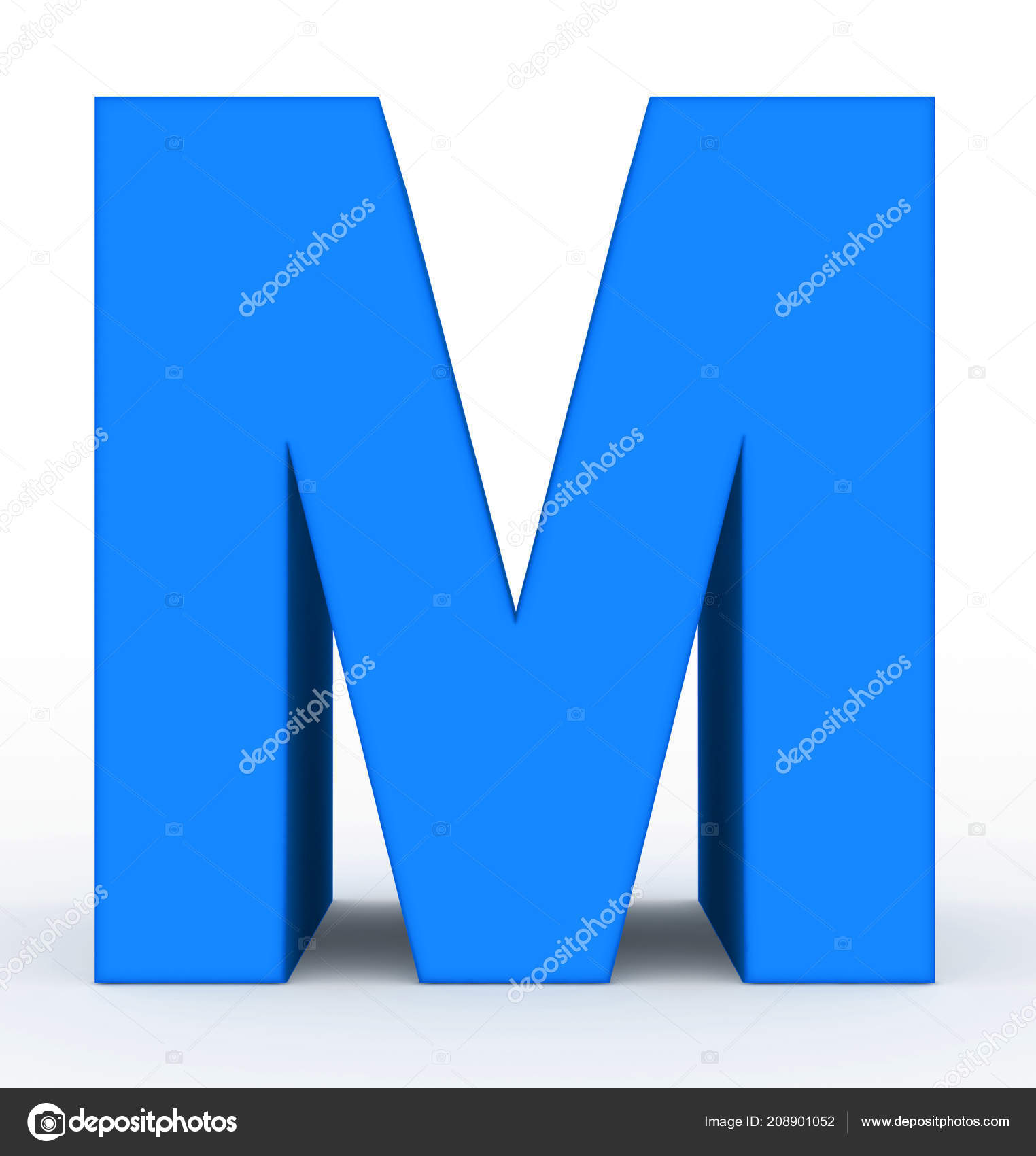 Letra Azul Aislado Blanco Renderizado — Foto de stock © 3dvlaa #208901052