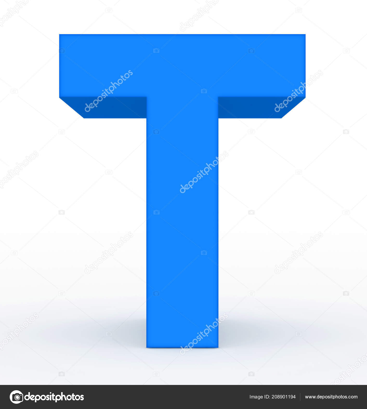 Letra Azul Aislado Blanco Renderizado — Foto de stock © 3dvlaa #208901194