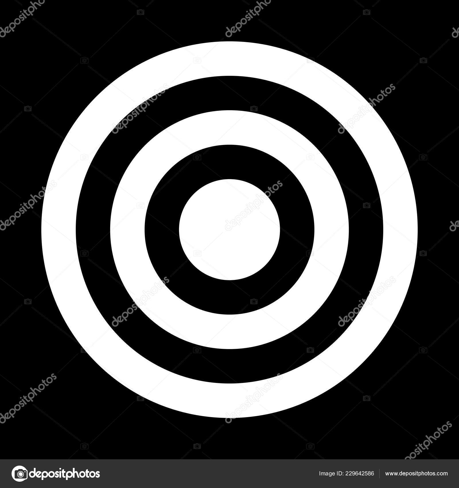 Target Sign White Simple Transparent Isolated Vector Illustration Stock ...