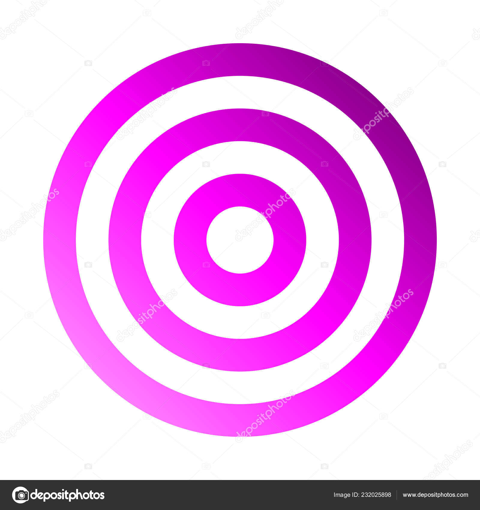 Target Sign Purple Gradient Transparent Isolated Vector Illustration ...