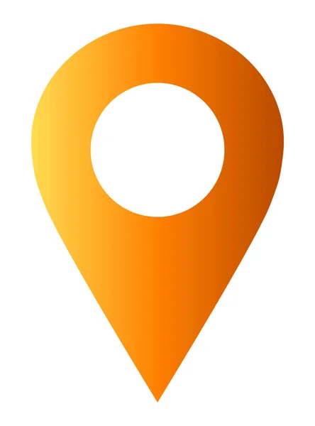 Pin Point Blue Gradient Hollow Isolated Vector Illustration Stock ...