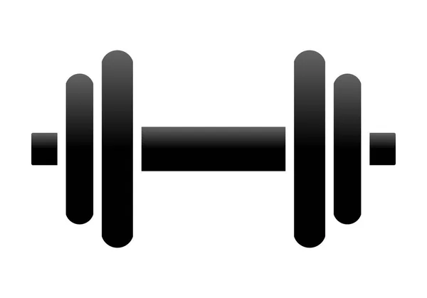 Weights Symbol Icon Black Realistic Dumbbell Outline Isolated Vector Illustration Stock Vector ...