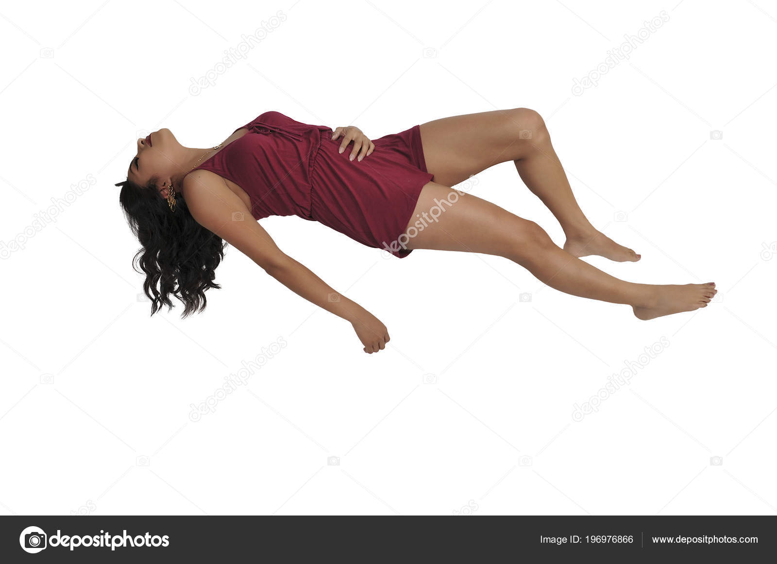 Beautiful Young Woman Floating Air — Stock Photo © robeo123 #196976866