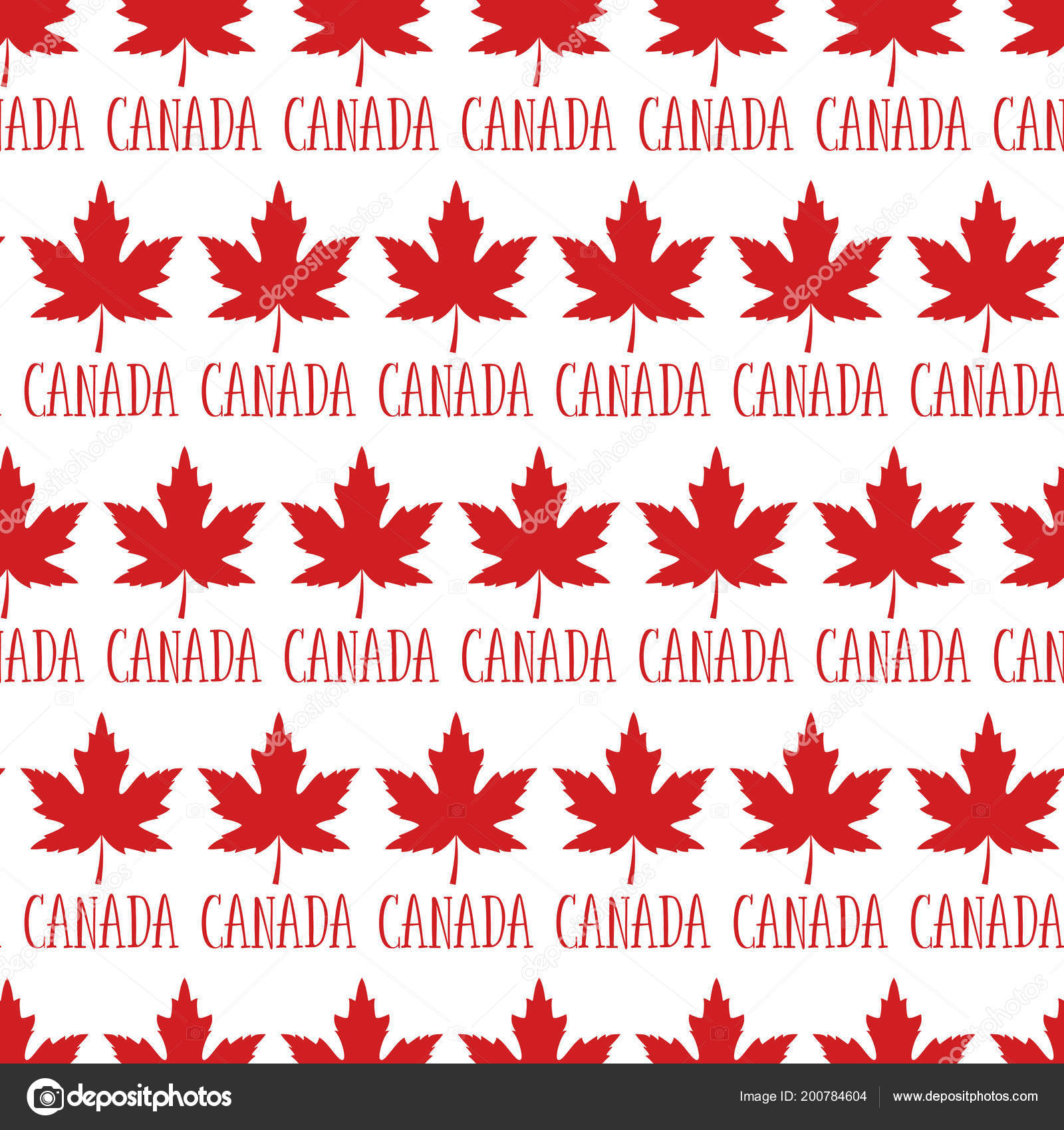 Canada Red Maple leaf patter Stock Vector Image by ©Mary1507 #200784604