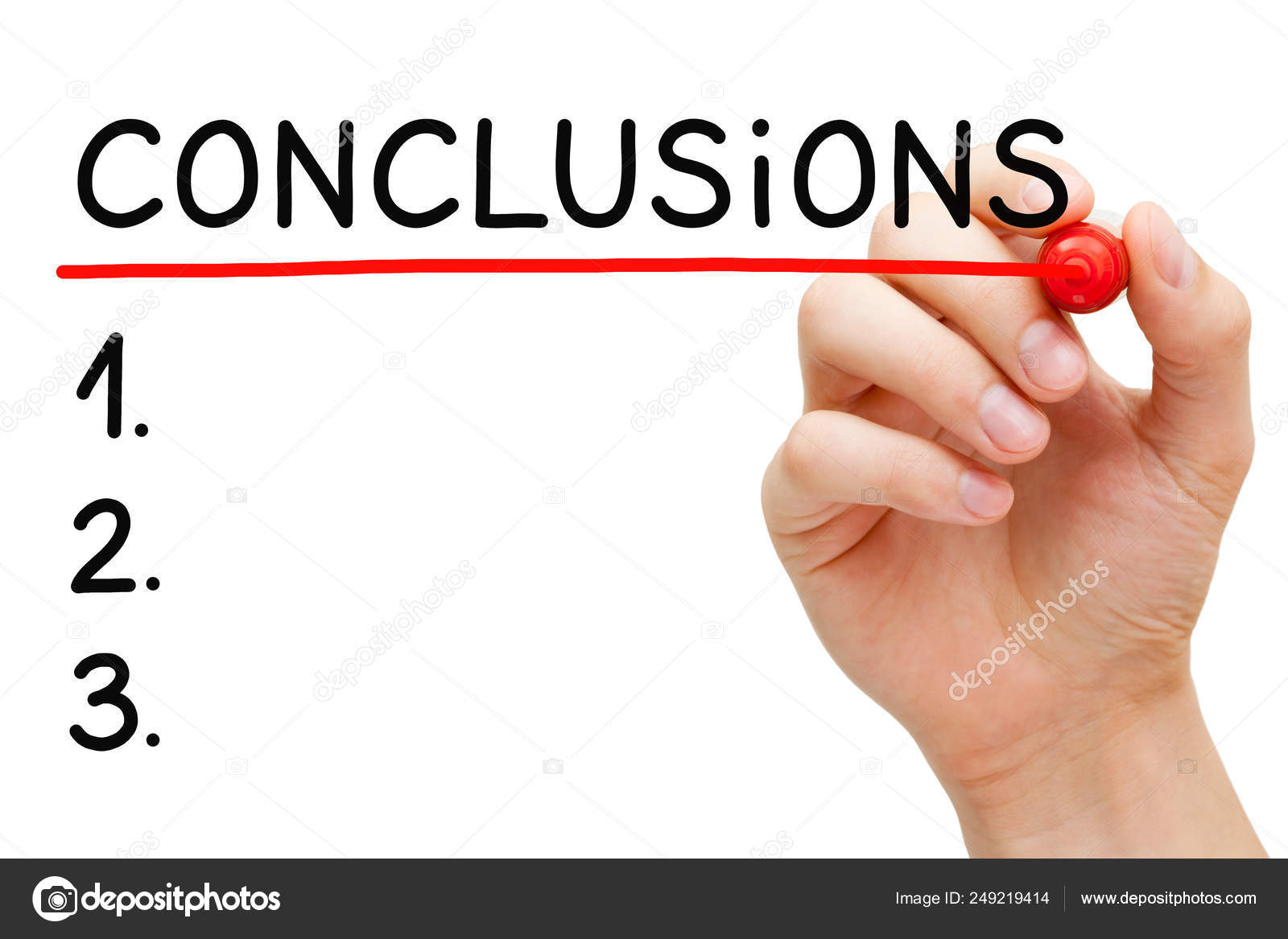 Handwritten Conclusions Blank List Concept — Stock Photo © ivelin ...
