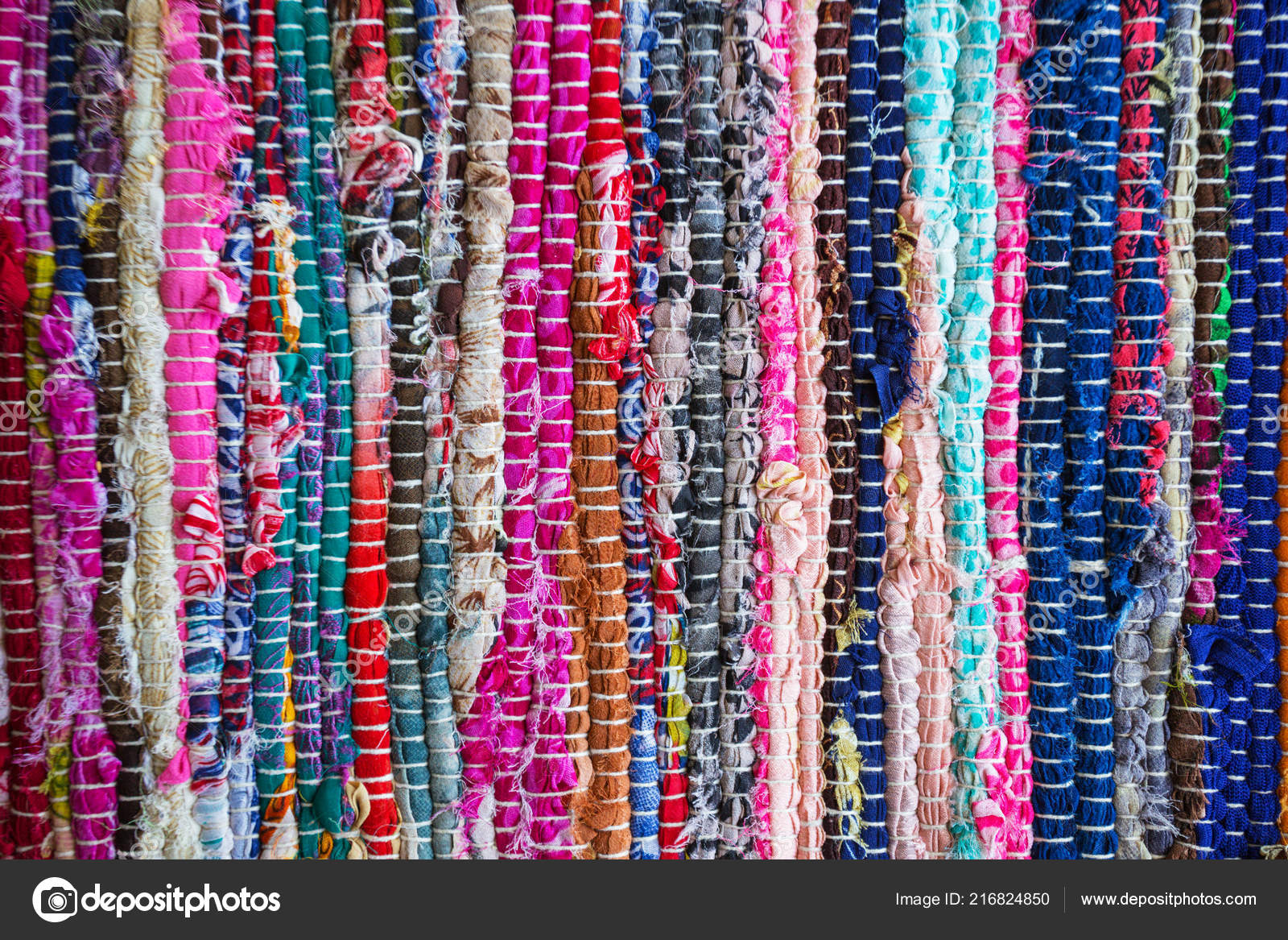 Brazil Textiles Souvenir Background Bright Brazilian Rug Stock Photo by ...