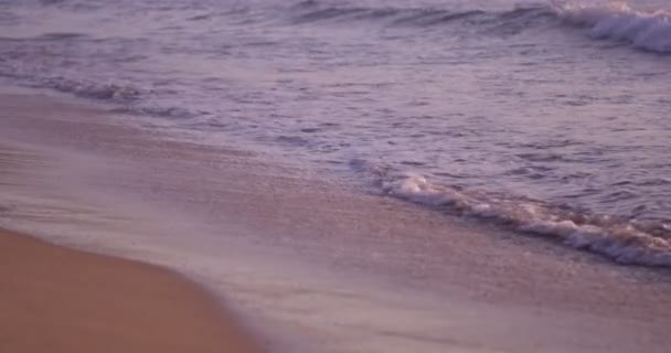 Calm Nature Scene Beach Waves Sunrise Summer Morning Slow Motion ...
