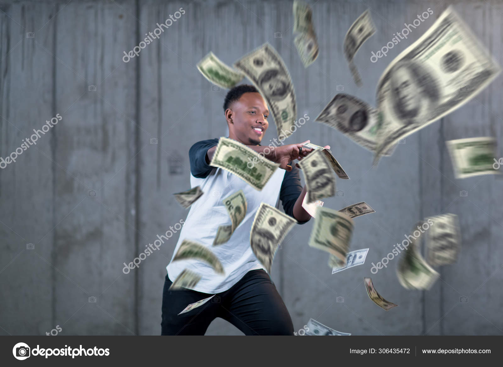Black People Holding Money