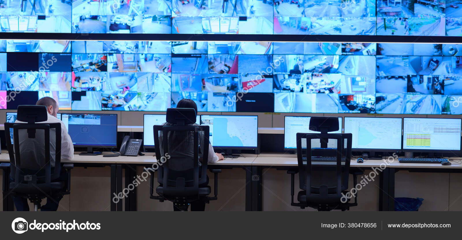 Group Security Data Center Operators Working Cctv Monitoring Room ... Group Security Data Center Operators Working Cctv Monitoring Room ...