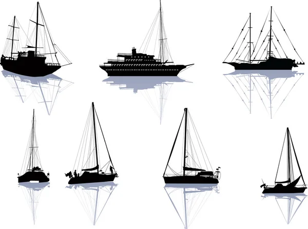 Fleet of ships Vector Images | Depositphotos