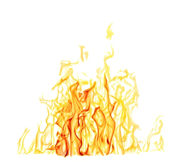 Set of six orange flames isolated on white Stock Photo by ©Dr.PAS 24181355