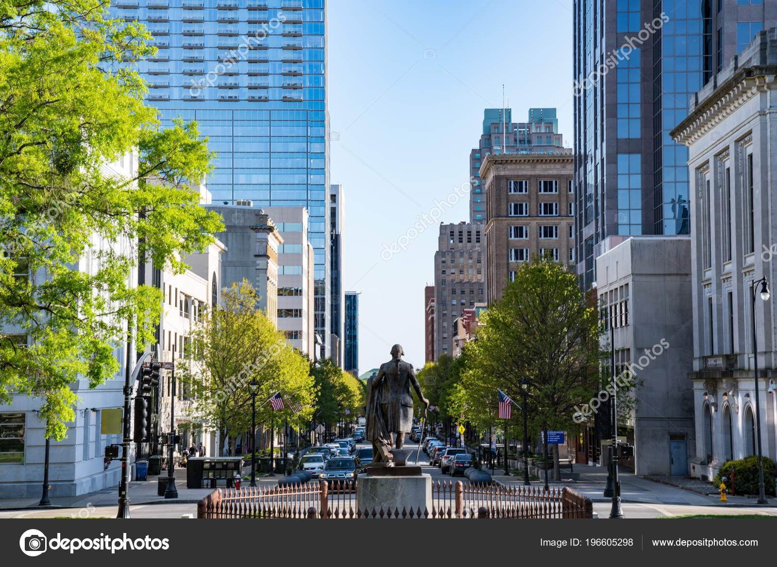 Raleigh April 2018 George Washington Statue Downtown Raleigh North ...