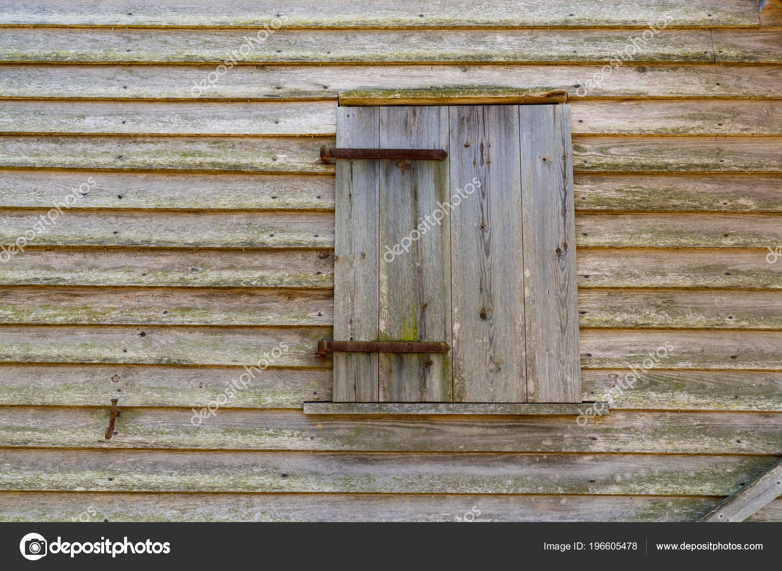 Old Weathered Wood Barn Window Background Building Stock Photo by ...
