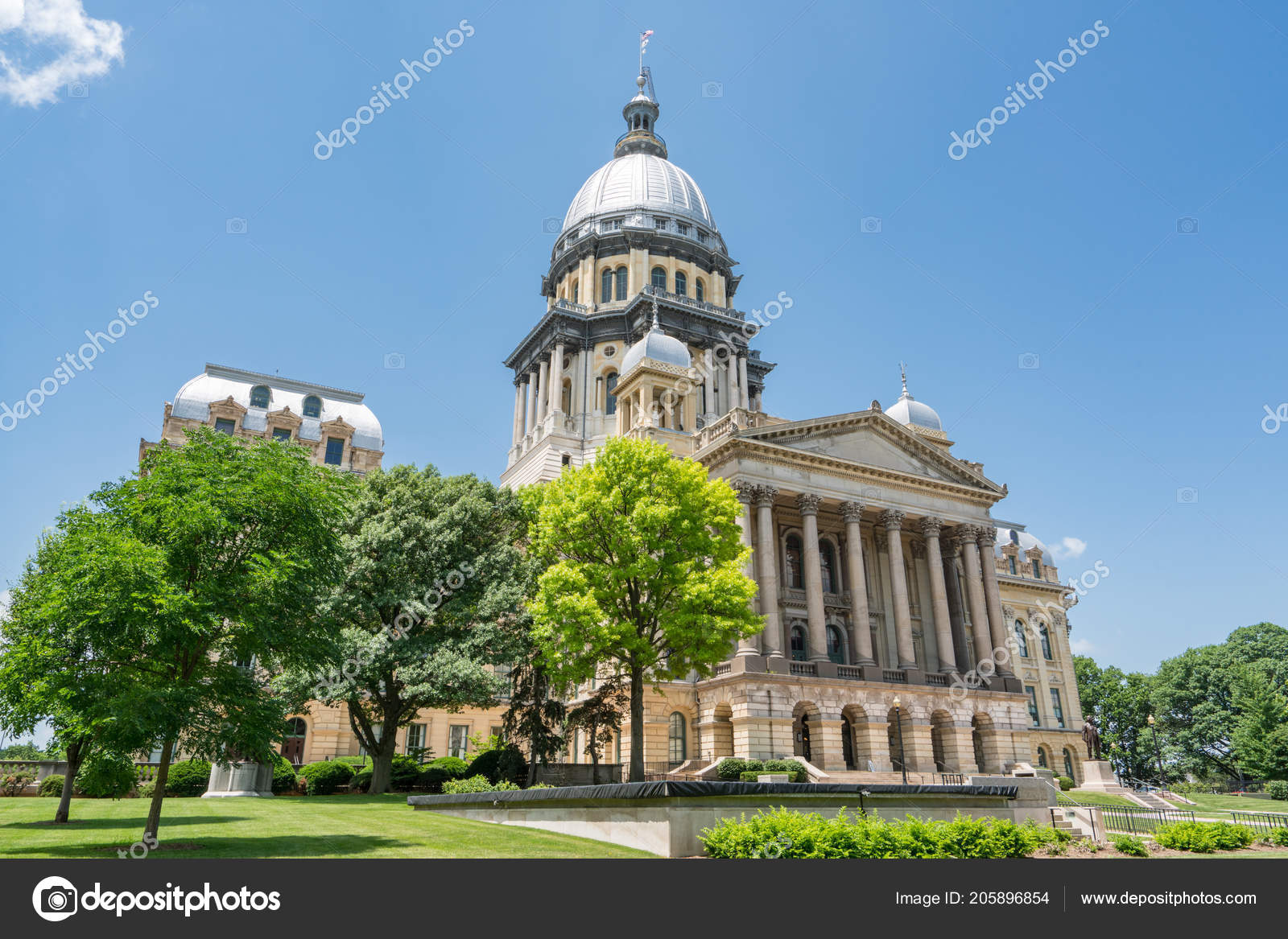 Illinois State Capital Building Springfield Illinois Stock Photo by ...