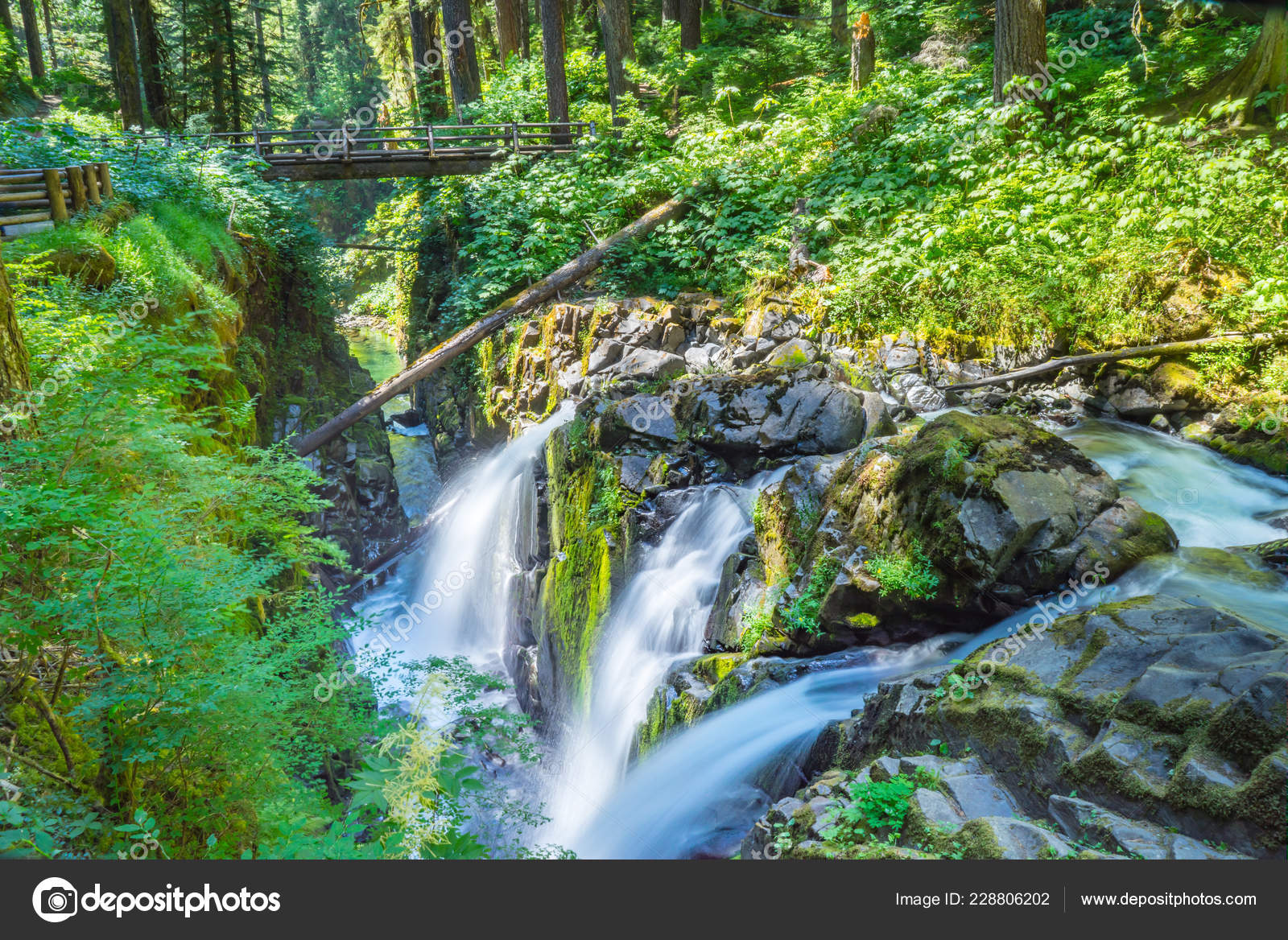 Sol Duc Falls Olympic National Park Washington — Stock Photo ...