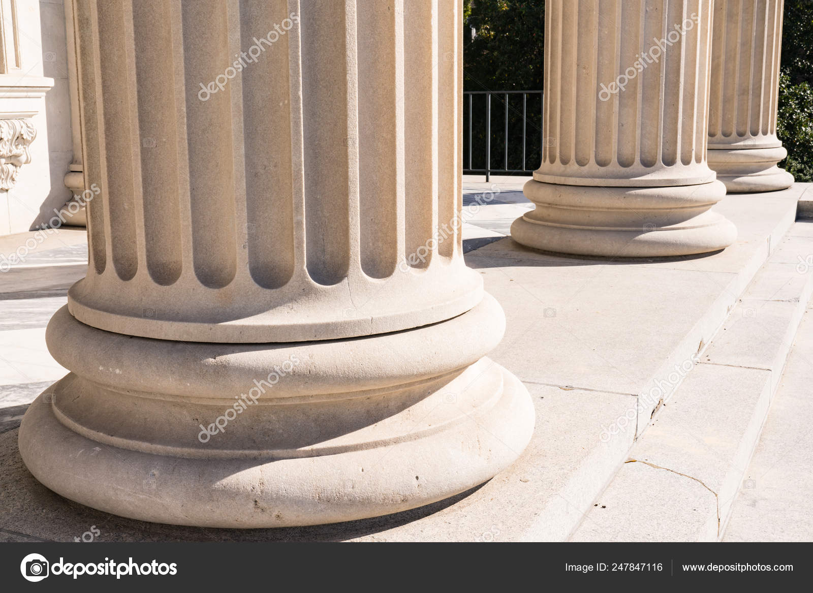 Fluted Greek Stone Columns Stock Photo by ©paulbradyphoto 247847116