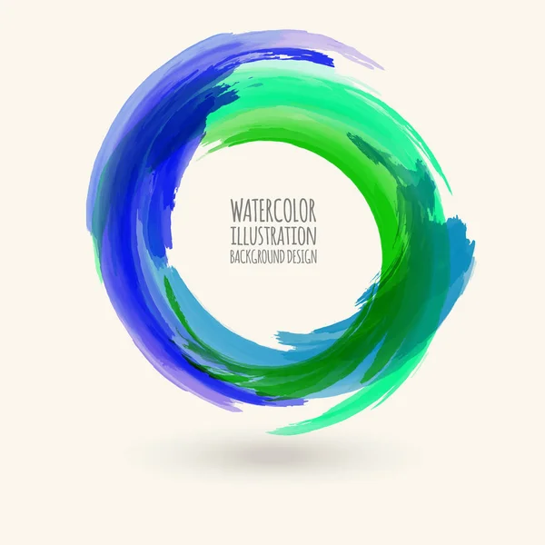 Watercolor circle texture. Vector circle elements — Stock Vector ...