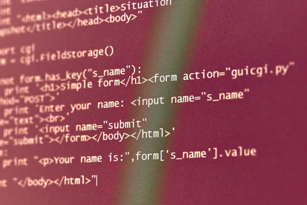Programming Code Abstract Screen Software Developer Computer Script Concept Stock Photo by ...