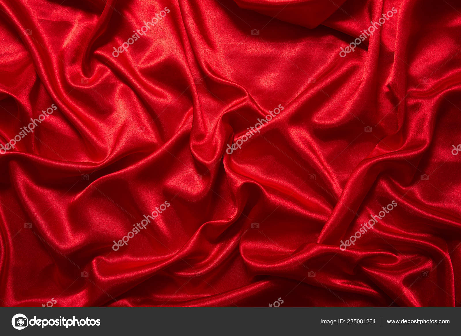 Luxury Red Satin Smooth Fabric Background Invitation Card — Stock Photo ...