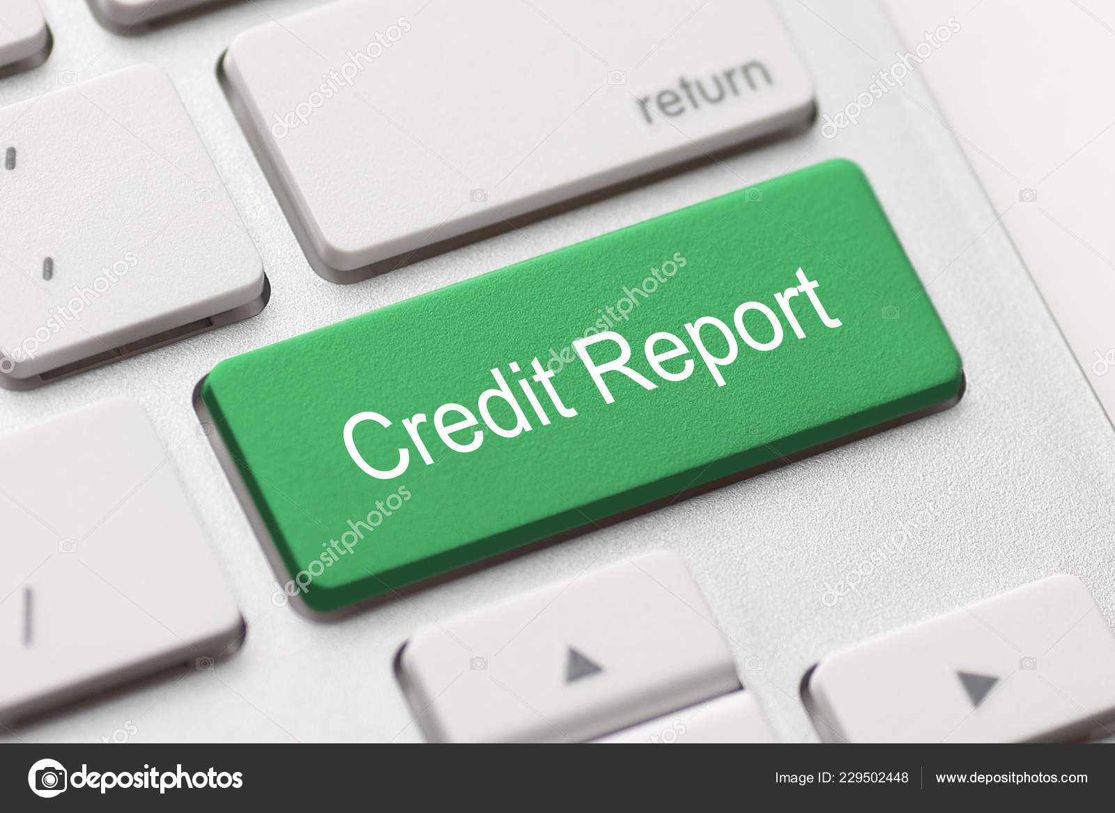 Credit Report Free Access Loan Check Score Good Debt Form — Stock Photo ...