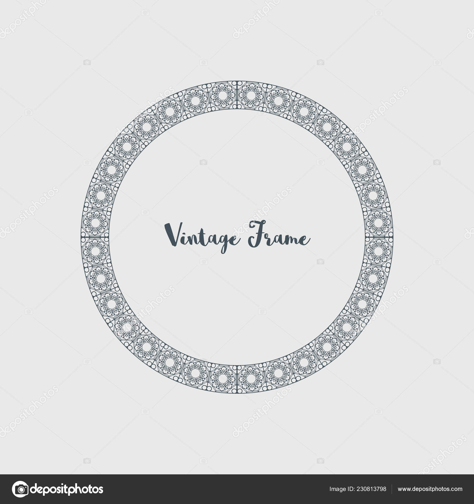 Vector Decorative Circle Frame Stock Vector Image by ©Roman_Volkov ...