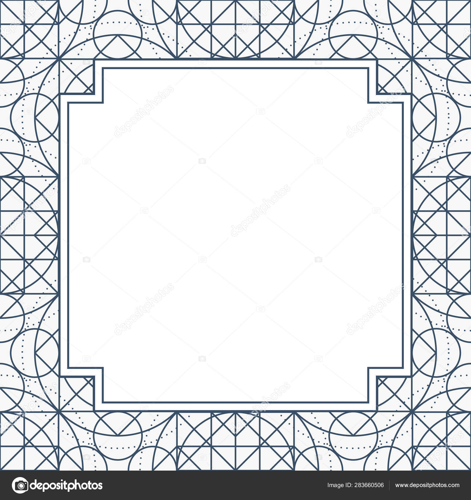 Vector Linear Geometry Background with Frame Stock Vector by ©Roman ...