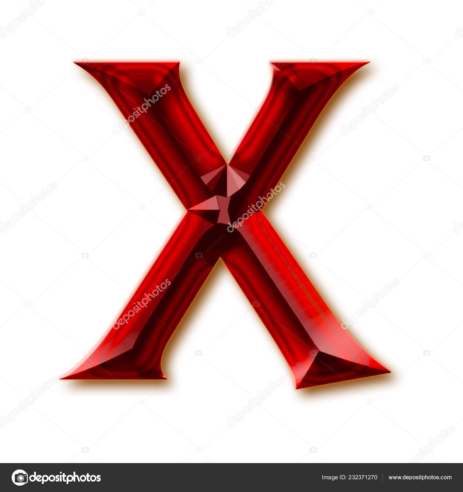 Letter Stylish Faceted Ruby Alphabet Shiny Gemstone Letters Numbers Punctuation — Stock Photo ...