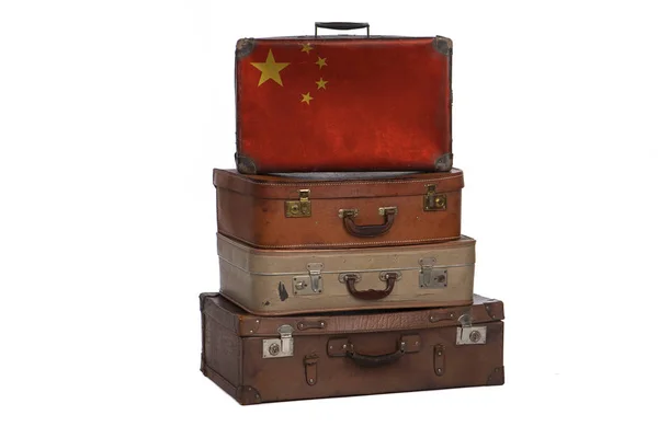 Chinese woman suitcase Stock Photos, Royalty Free Chinese woman ...