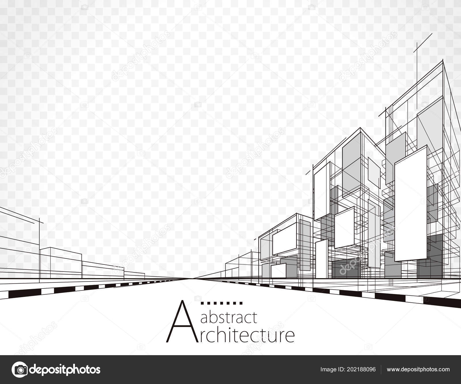 Architecture Building Perspective Lines Modern Urban Architecture ...