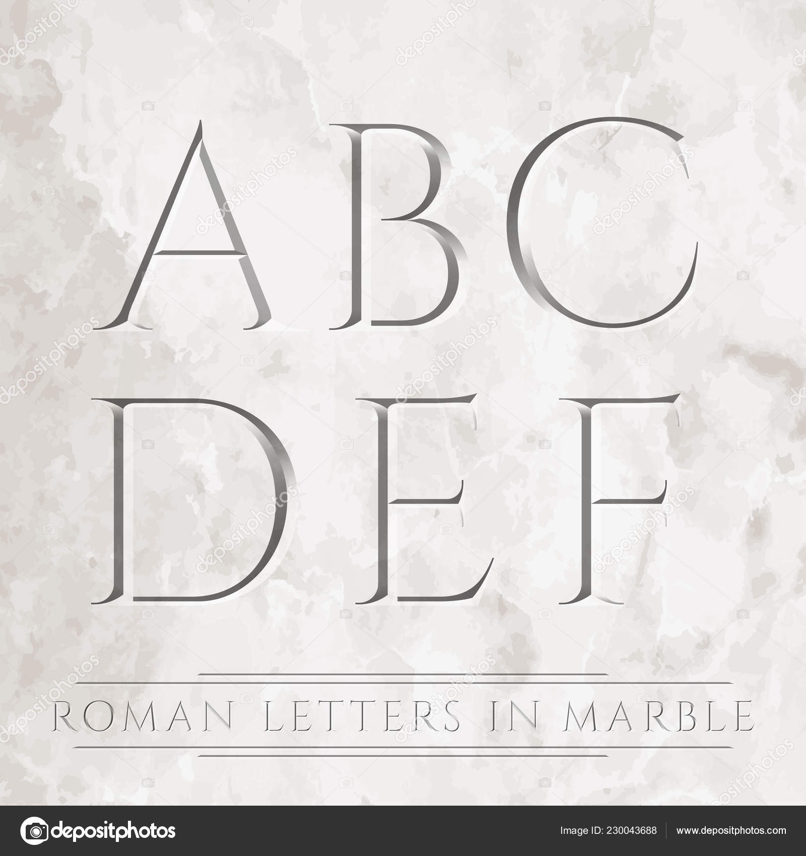 Letras Romanas Antiguas Cinceladas Mármol Puede Colocar Sobre ...