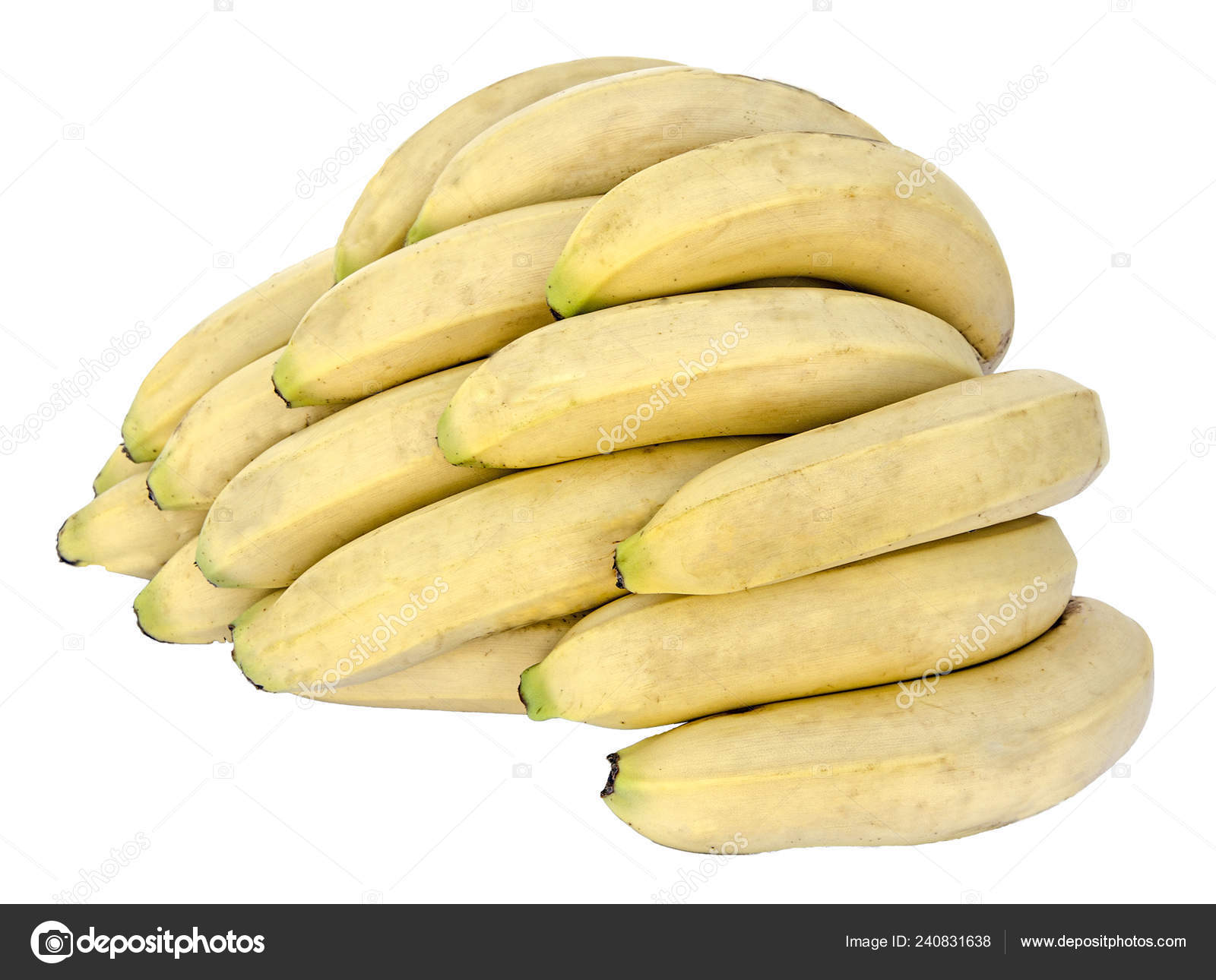 Cluster Bananas Isolated White Background — Stock Photo © vaeenma ...