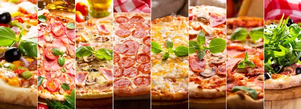 Pizza collage — Stock Photo © Nitrub #68231793