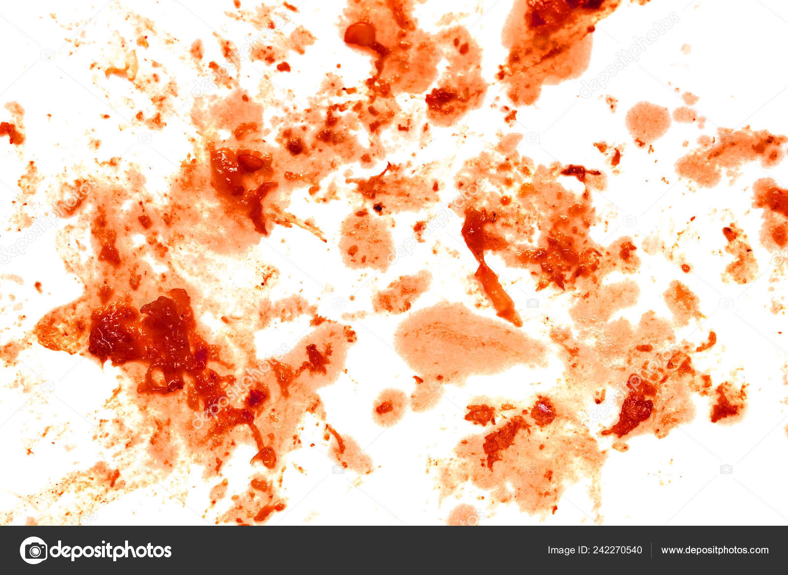 Blood Splatter Stain Isolated White Background Abstract Fun Wall ...
