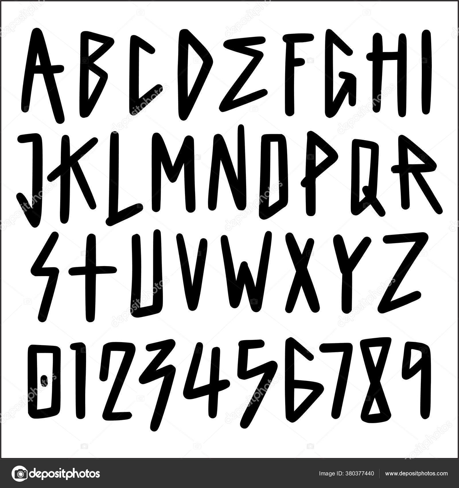 Tipo Letra Alfabeto Metal Estilo Letras Vector de stock por ...